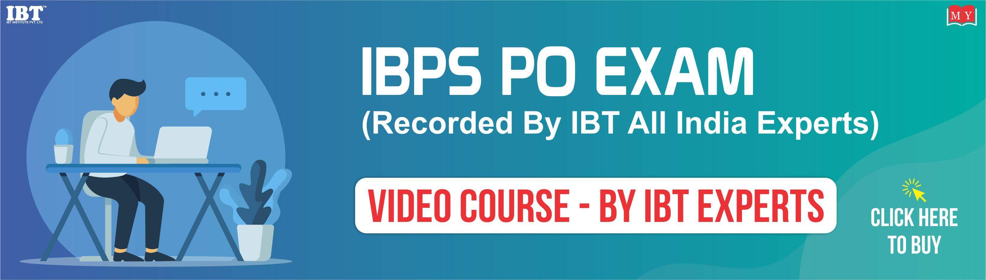 IBPS PO Online COURSE : India's No.1 Video Course