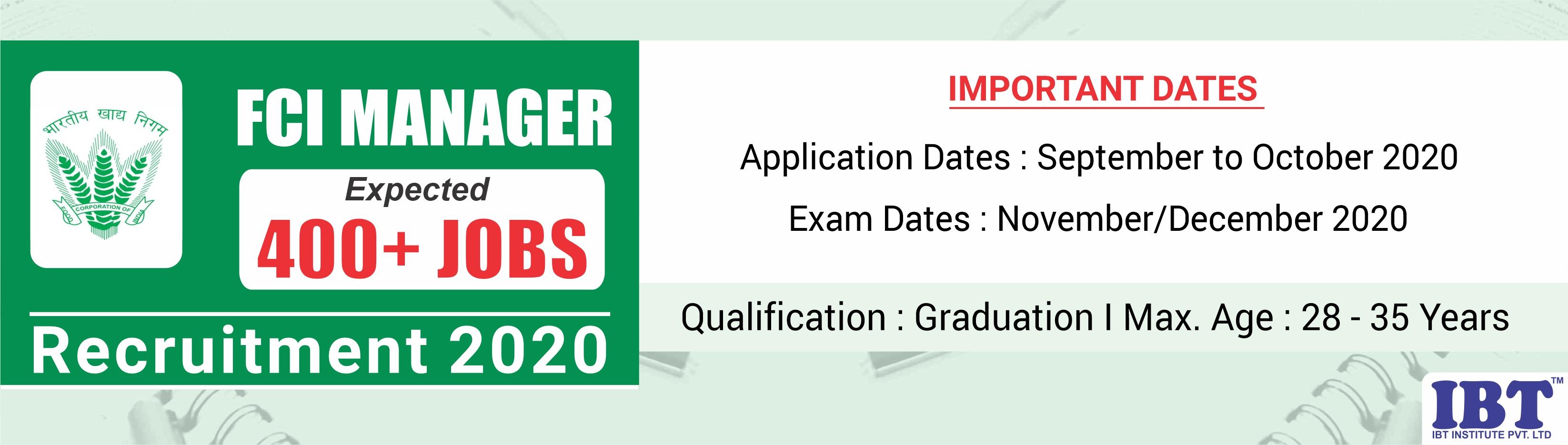 FCI Manager 2020: Exam Dates, Vacancy, Pattern & Syllabus, Application