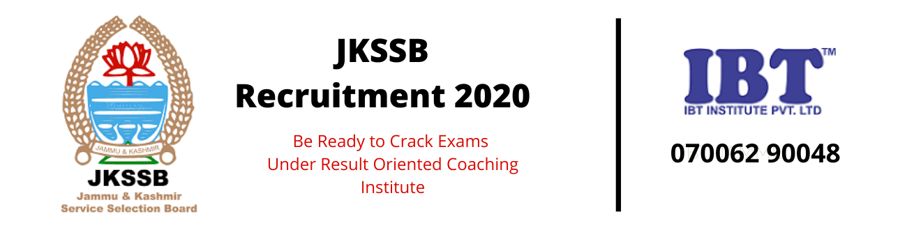 JKSSB Coaching in Jammu | Best JKSSB Coaching Institute | IBT